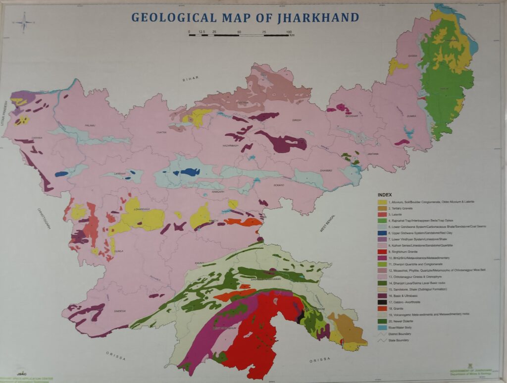 Geological Map Jharkhand - Engineinside